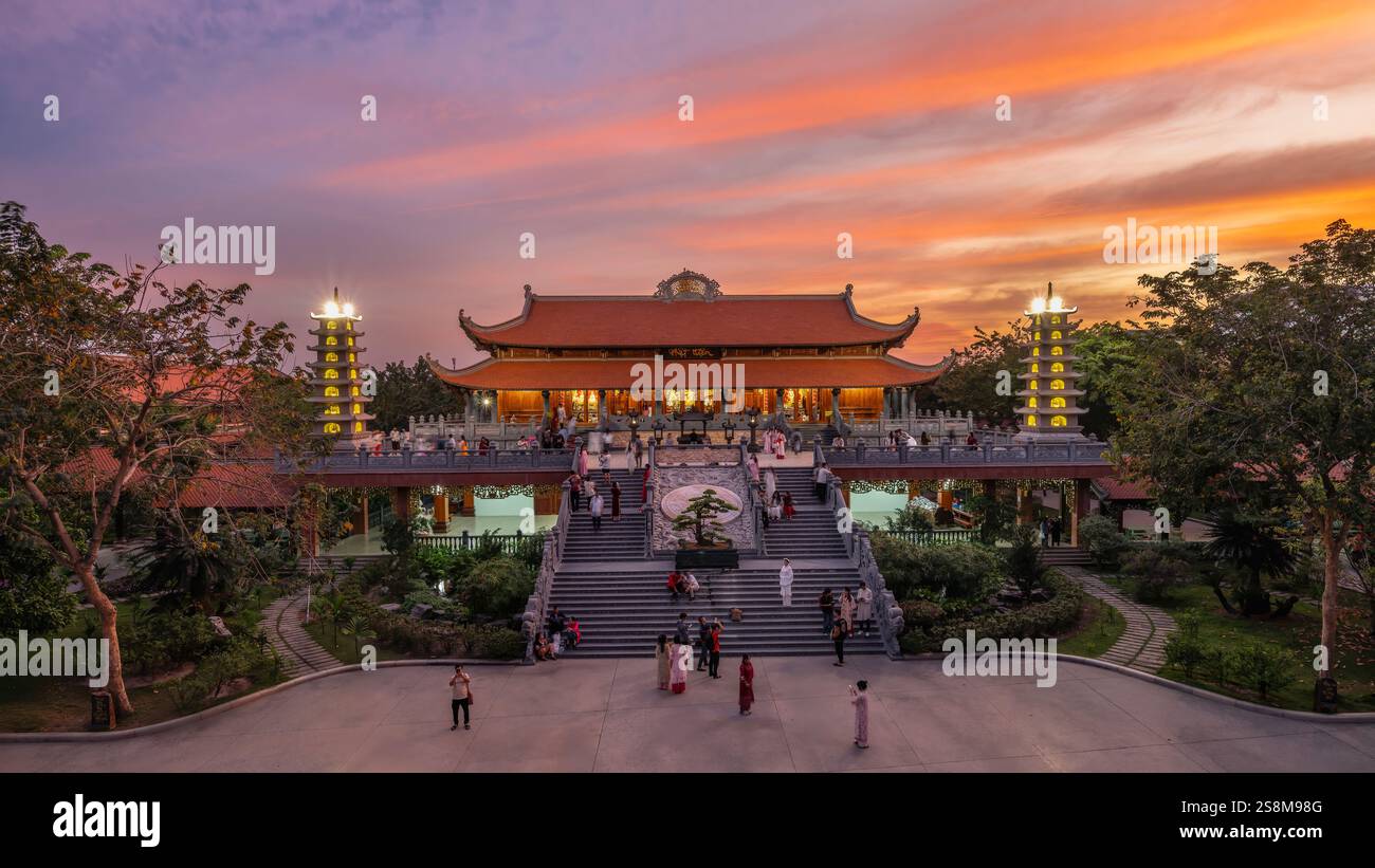 January 12, 2025: Vinh Nghiem Monastery is located on HT 31 Street ...