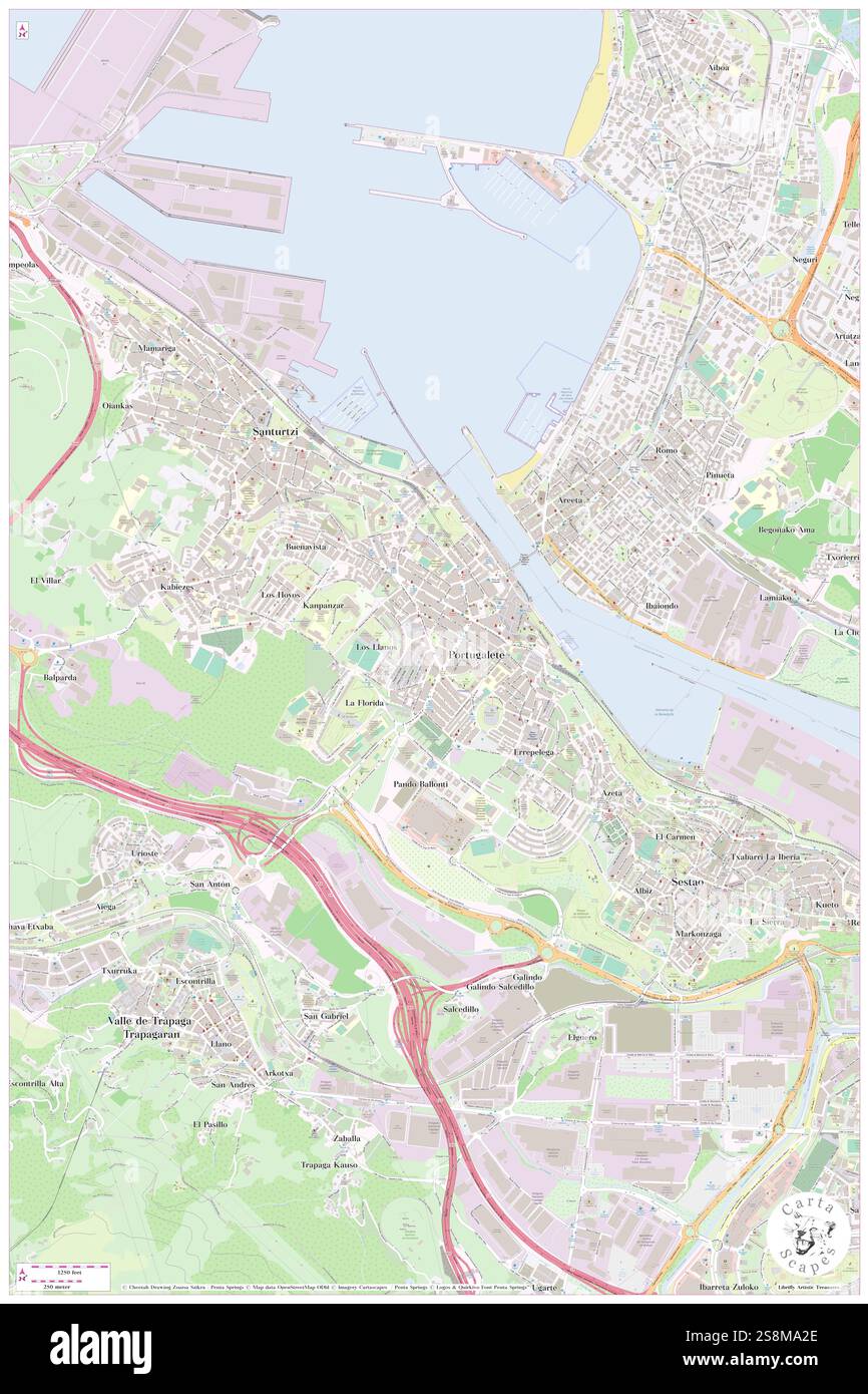 Portugalete, Bizkaia, ES, Spain, Basque Country, N 43 19' 1'', S 3 1 ...