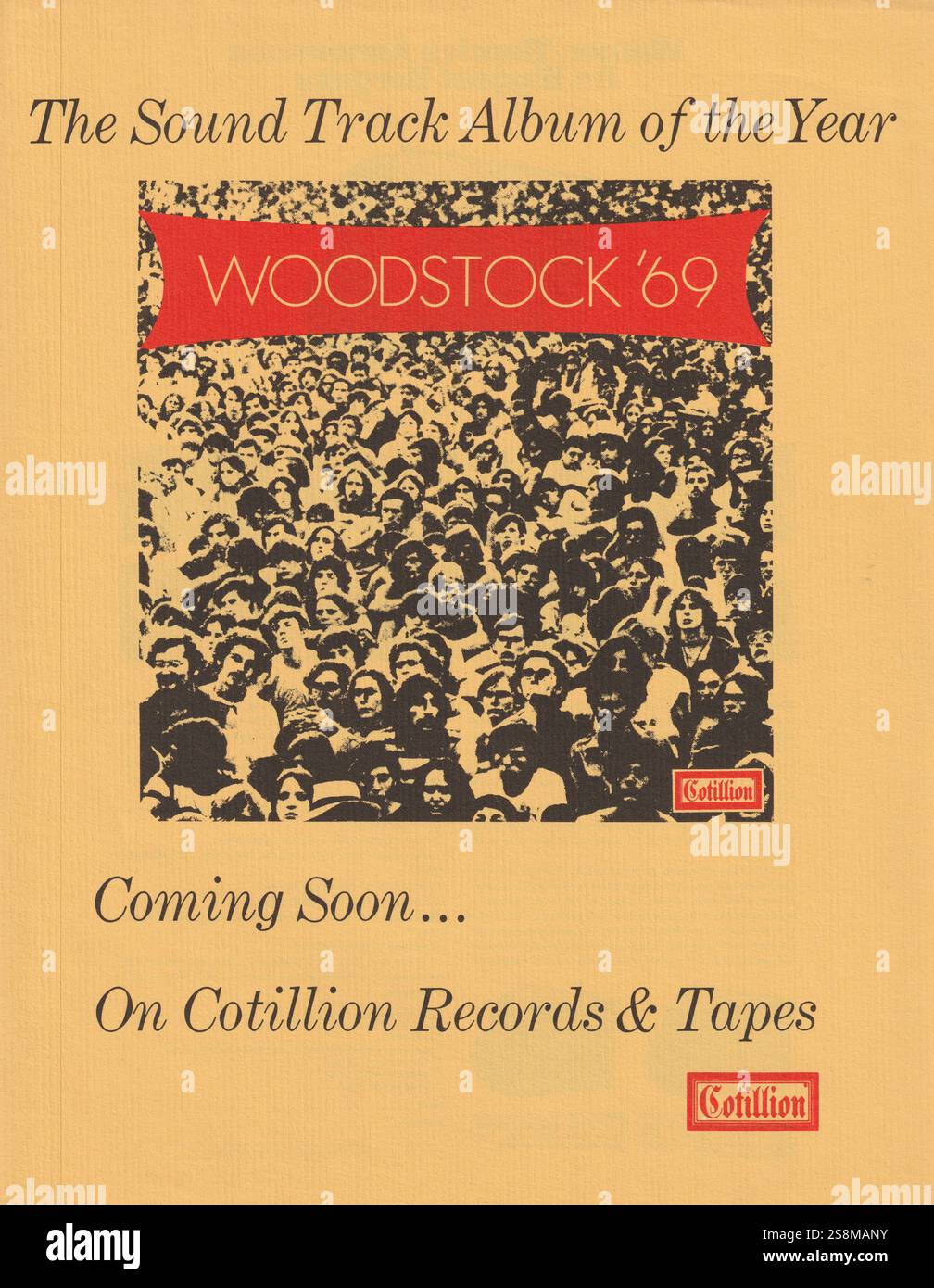 Woodstock (Warner Brothers, 1970).Starring Jimi Hendrix, Joan Baez, The ...