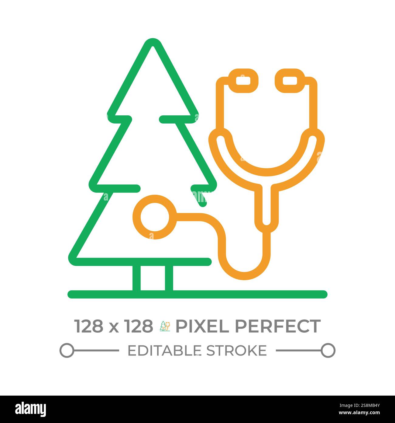 Two tone tree Stock Vector Images - Alamy