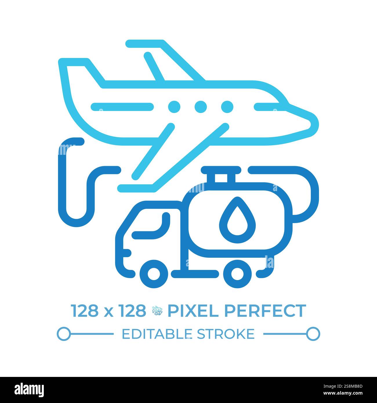 Aviation fuel two color line icon Stock Vector Image & Art - Alamy