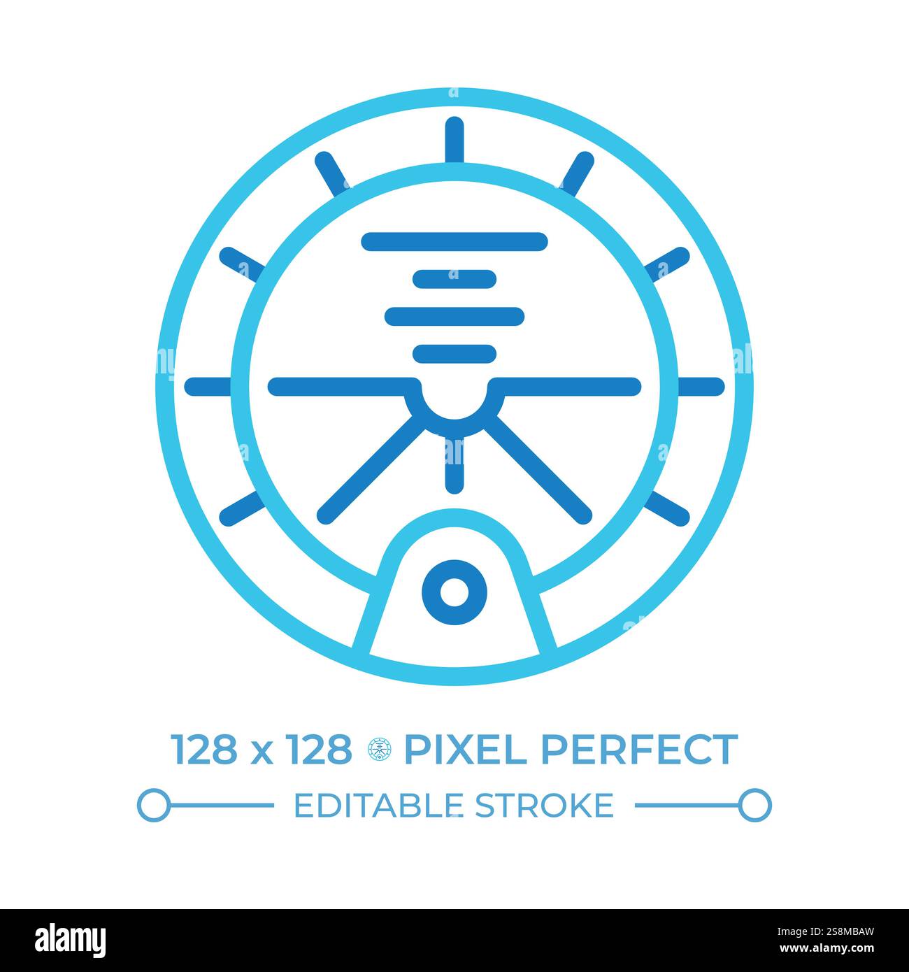 Attitude indicator two color line icon Stock Vector Image & Art - Alamy