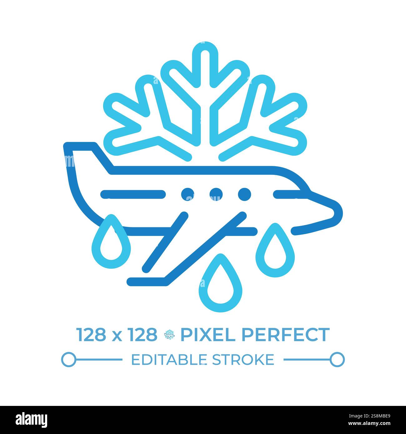 Airplane icing, Stock Vector Images - Alamy