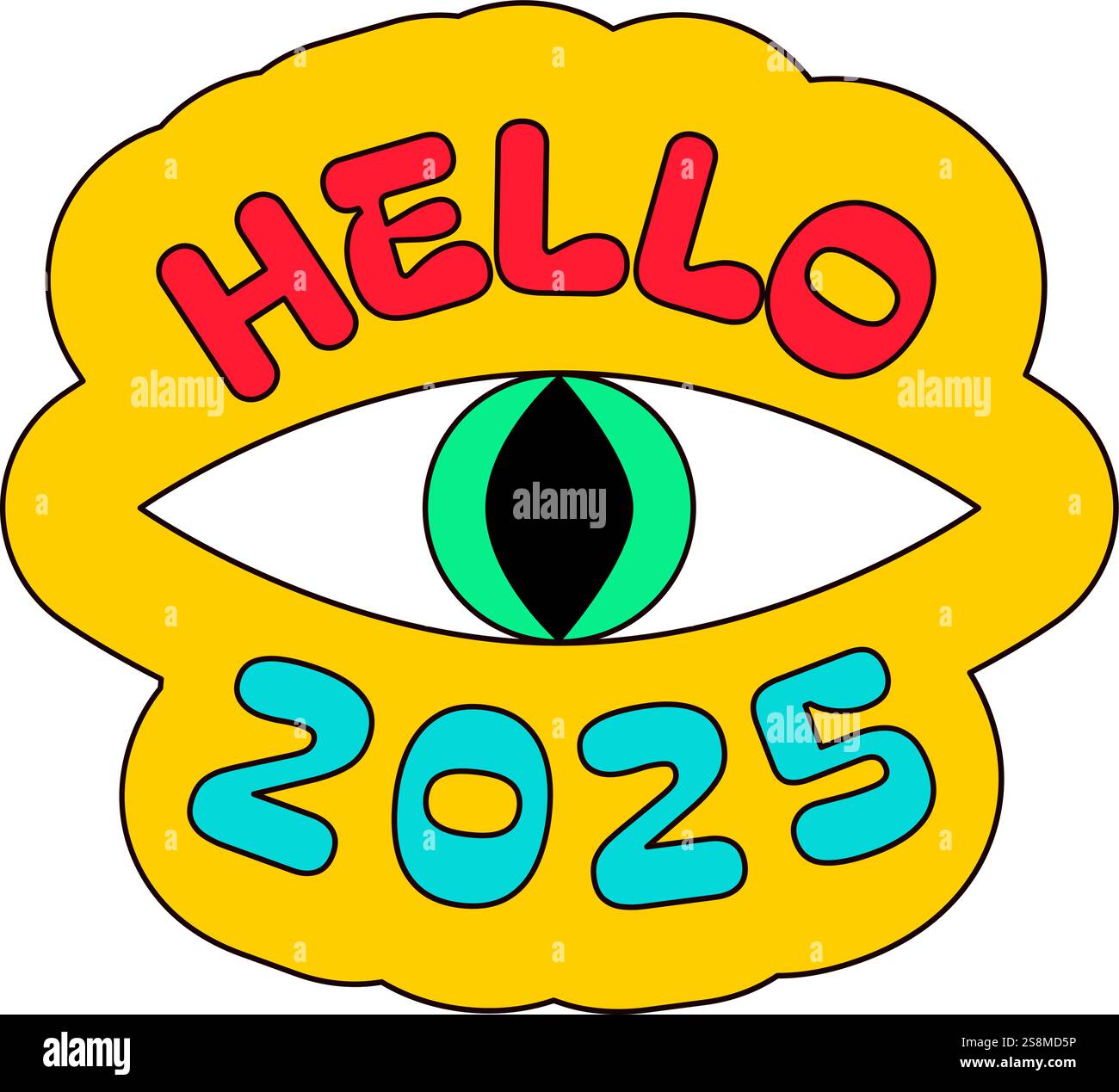 2025 year snake isolated hi-res stock photography and images - Alamy