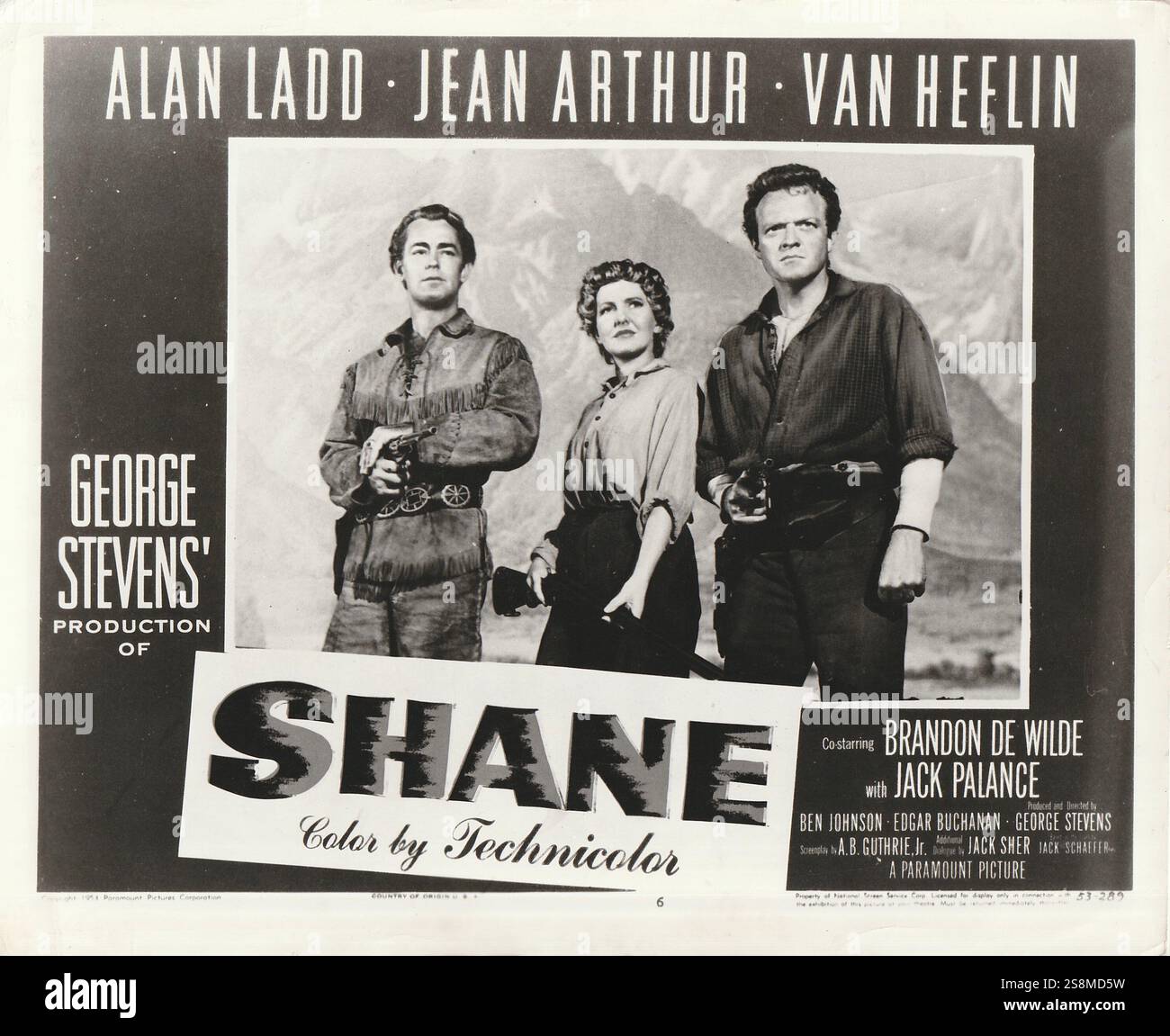 Shane 1953 alan ladd hi-res stock photography and images - Alamy