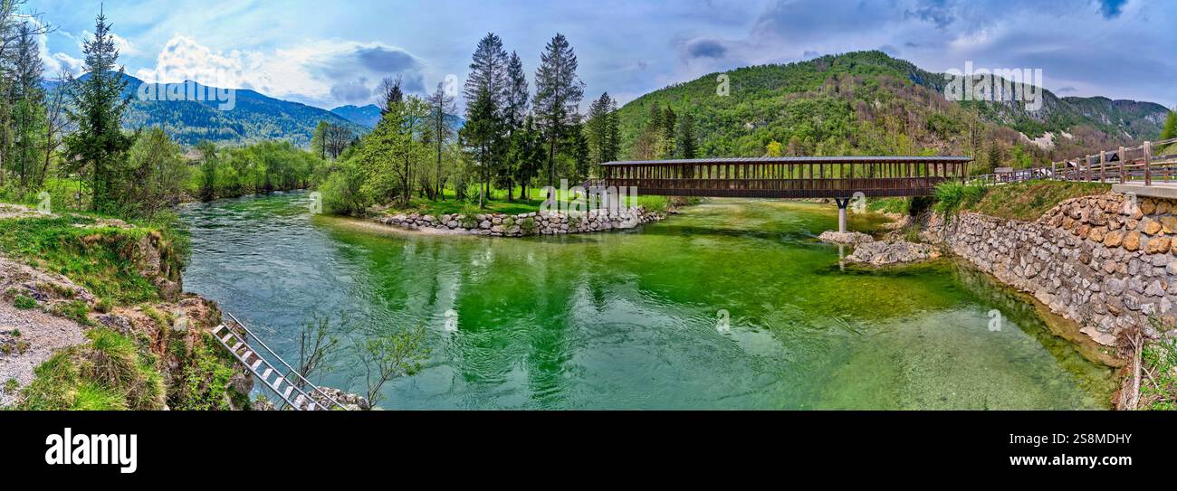 Sava Bohinjka River, Polje, Bohinj, Slovenia Stock Photo - Alamy