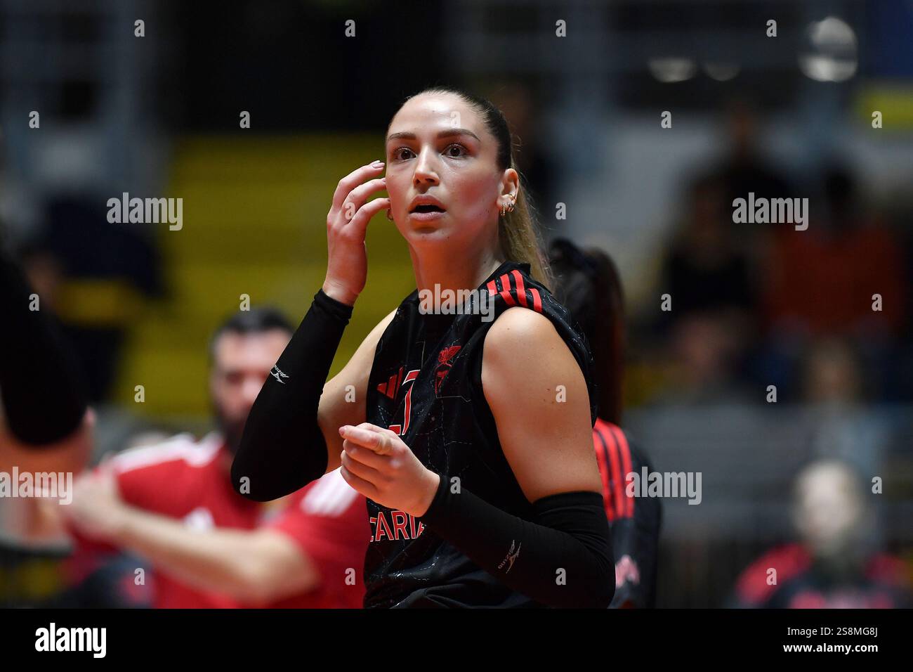 Barbara Dapic of SL Benfica during the match between Reale Mutua Fenera ...