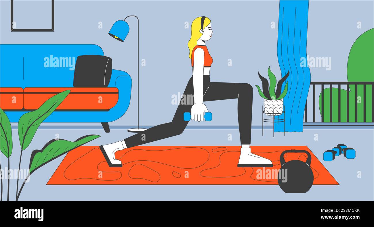 Home workout gear Stock Vector Images - Alamy