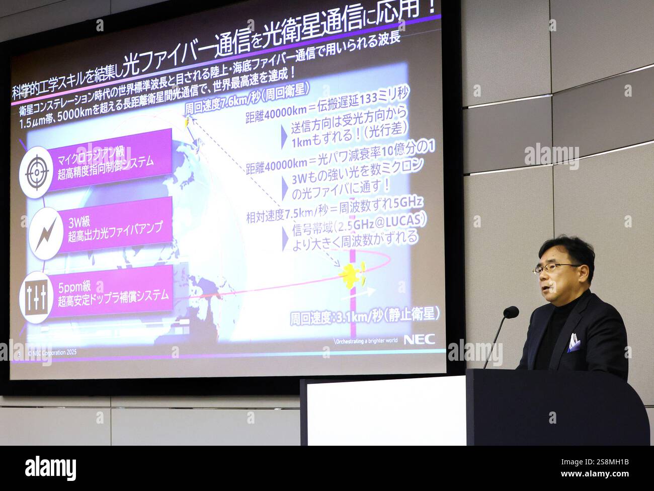 Tokyo, Japan. 23rd Jan, 2025. Japan's electronics giant NEC fellow ...