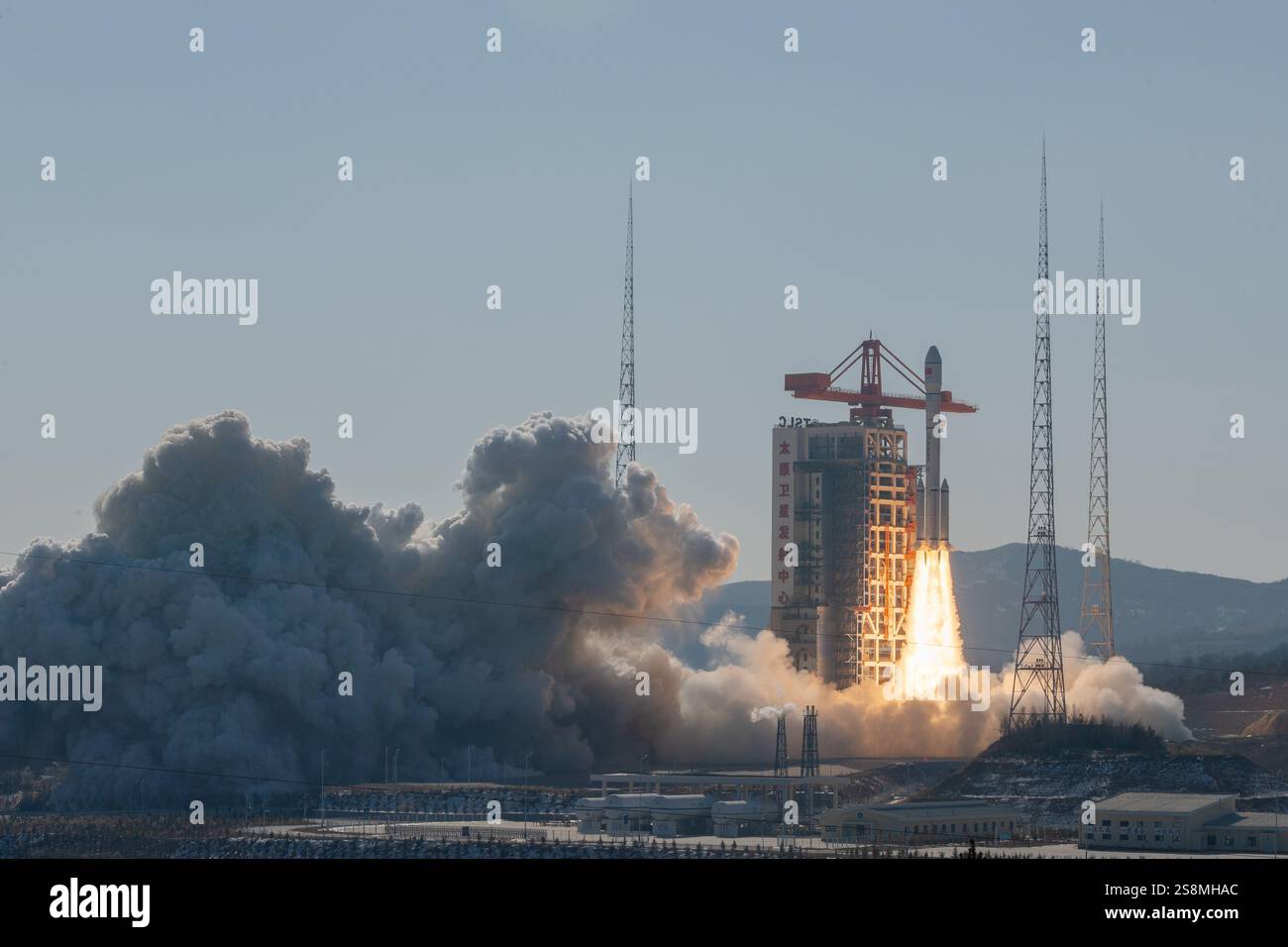 Taiyuan. 23rd Jan, 2025. A satellite group is launched aboard a ...