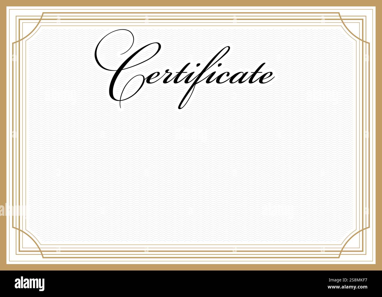 Horizontal template of Diploma or Certificate. Water mark texture ...