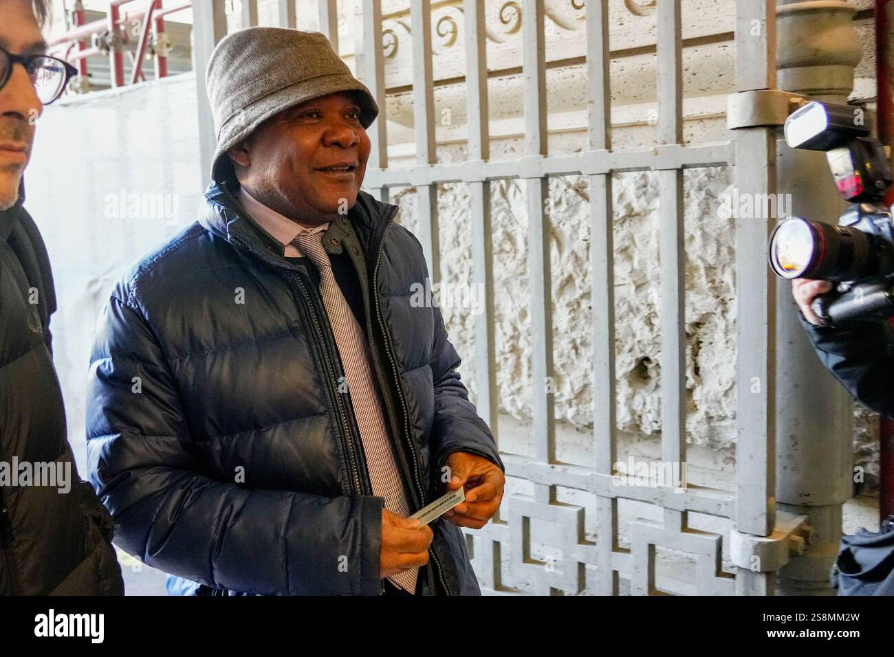 Patrick Lumumba arrives at the first section of the Supreme Court in ...