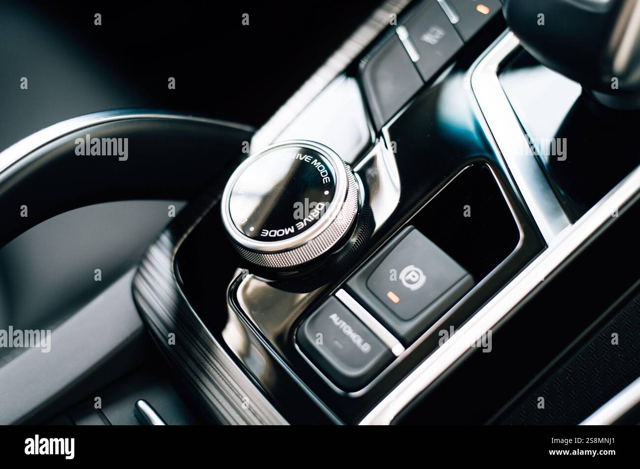 drive mode button in a new car. High quality photo Stock Photo - Alamy