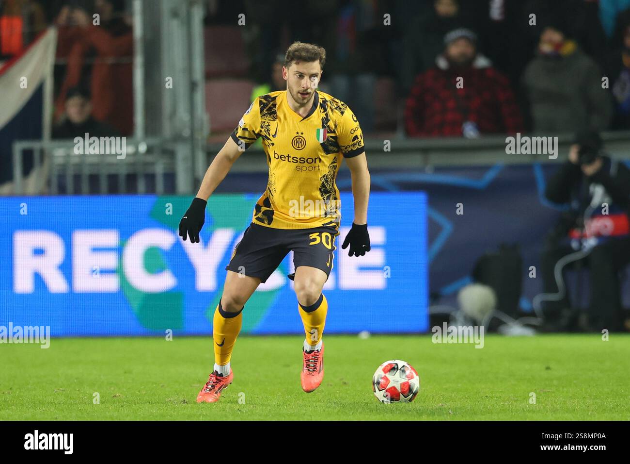 Carlos Augusto of Inter seen in action during the UEFA Champions League ...