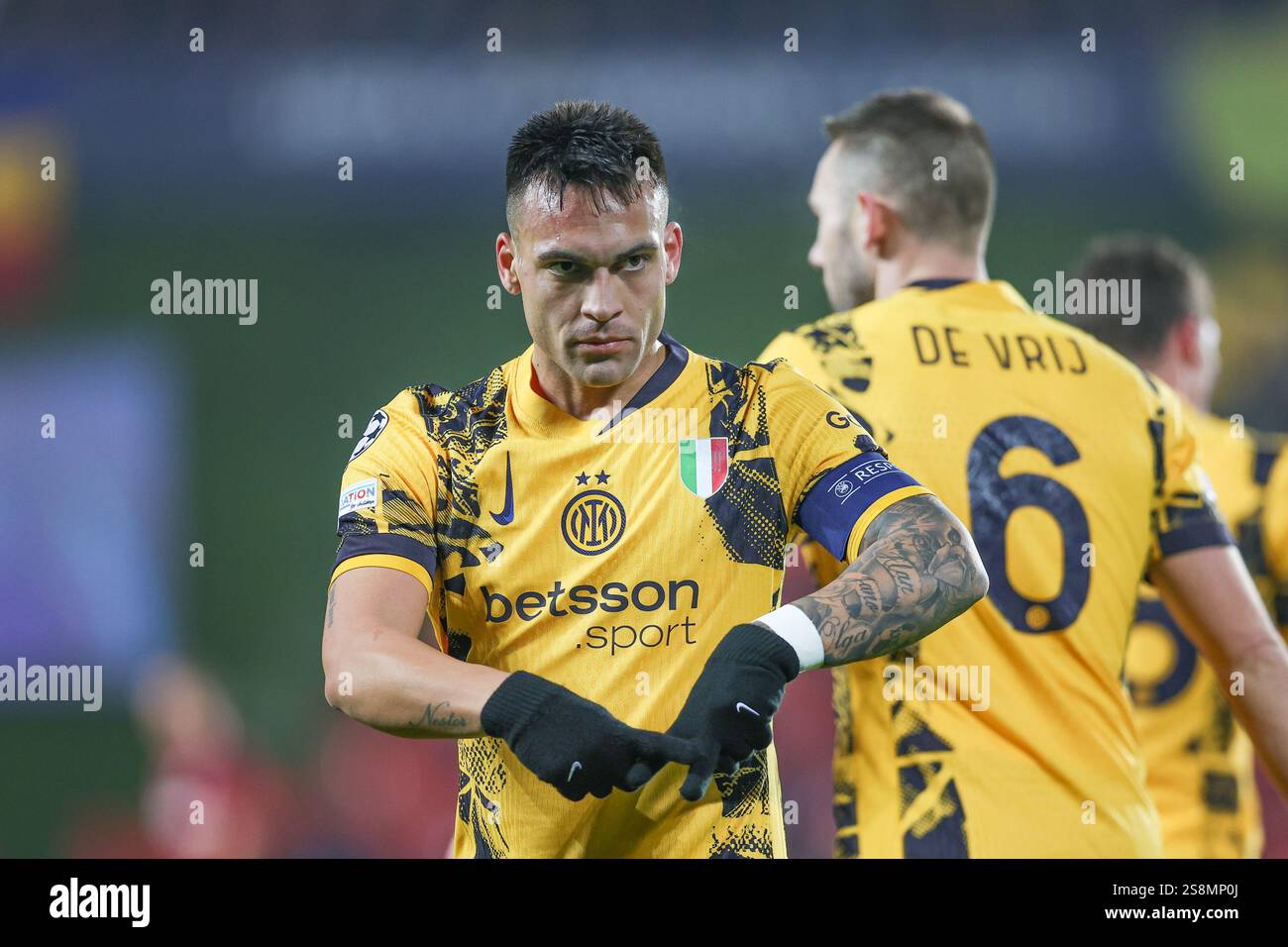 Lautaro Martinez of Inter celebrates after scoring a goal during the ...