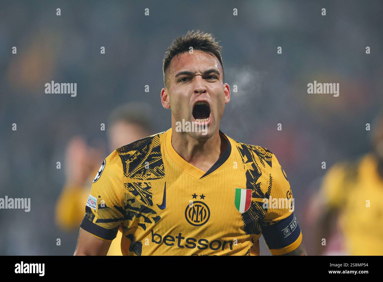 Lautaro Martinez of Inter celebrates after scoring a goal during the ...