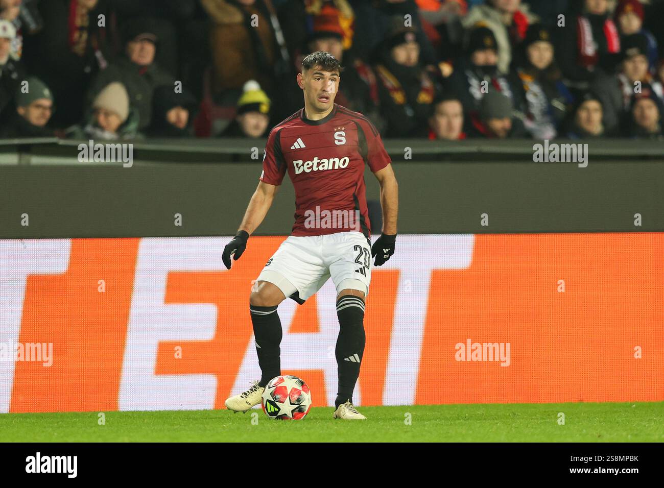 Prague, Czech Republic. 22nd Jan, 2025. Qazim Laci of Sparta Prague ...