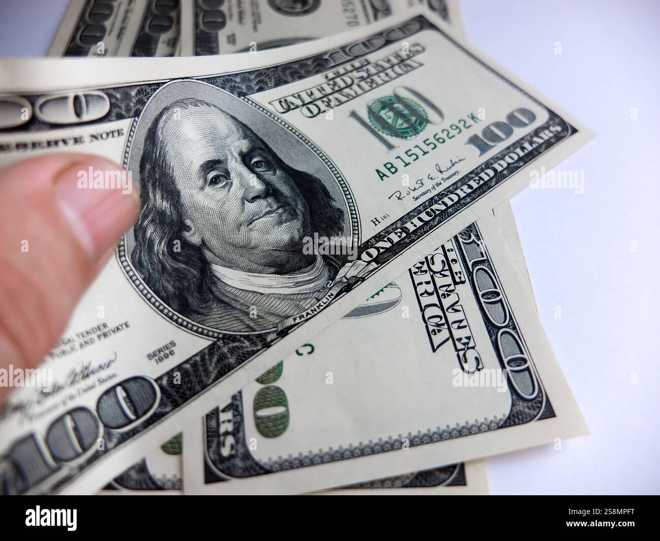 100 and 50 dollar bills hi-res stock photography and images - Alamy