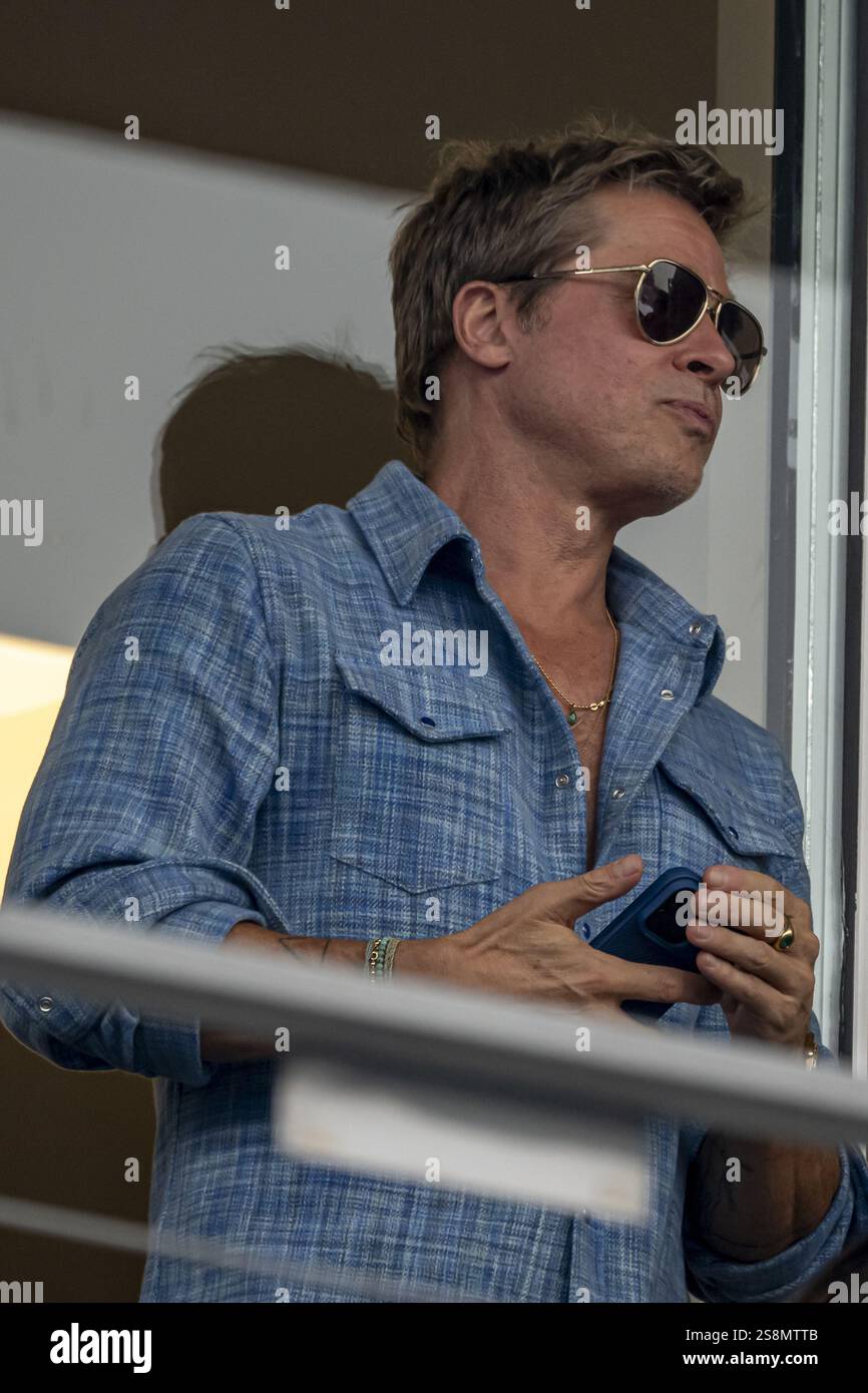 Mexico City - Brad Pitt. Race day, round 20 of the Formula 1 Grand Prix ...