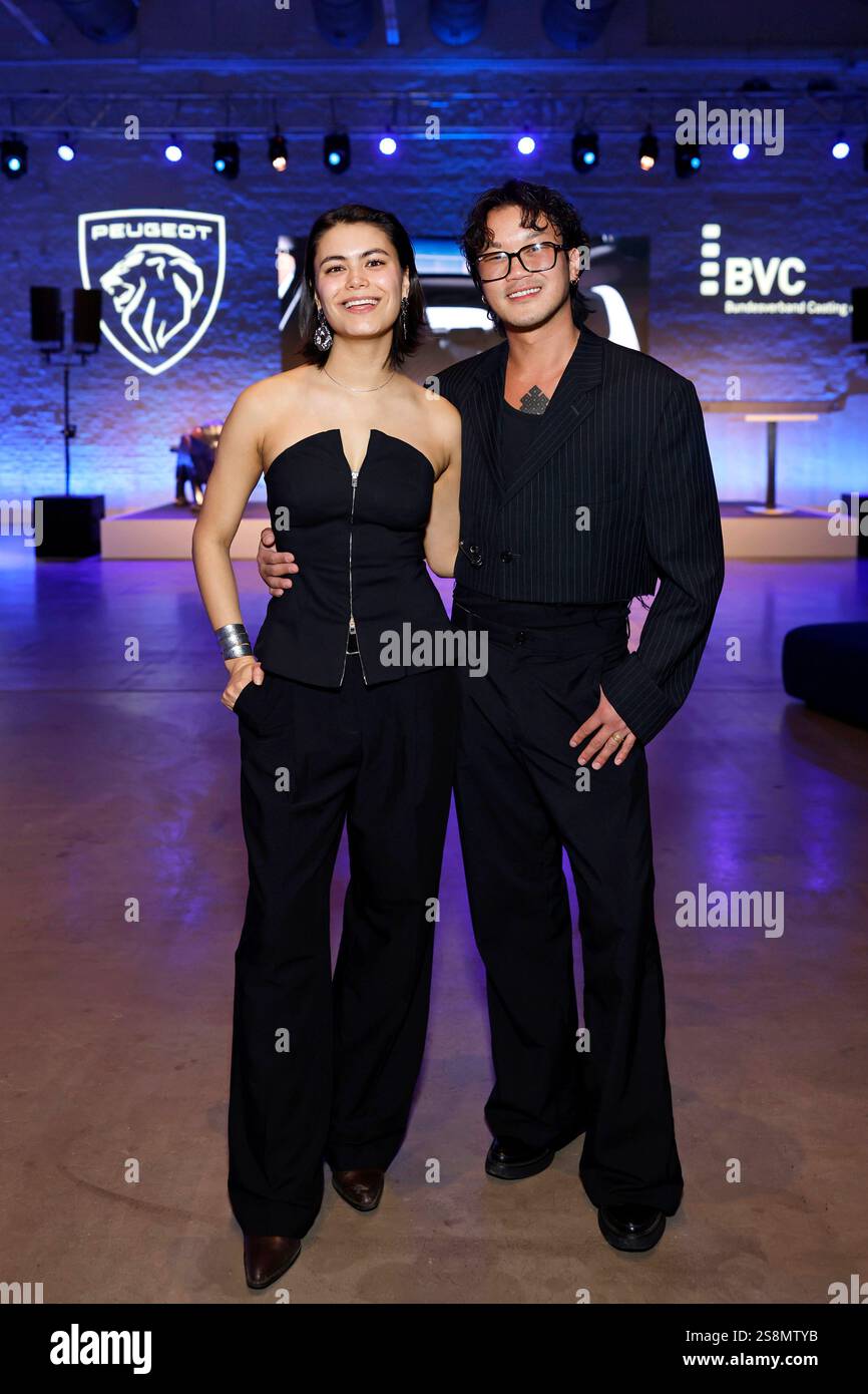 Schauspielerin Tomomi Themann und Schauspieler Viet Pham bei der Peugeot BVC Casting Night 2025 ...