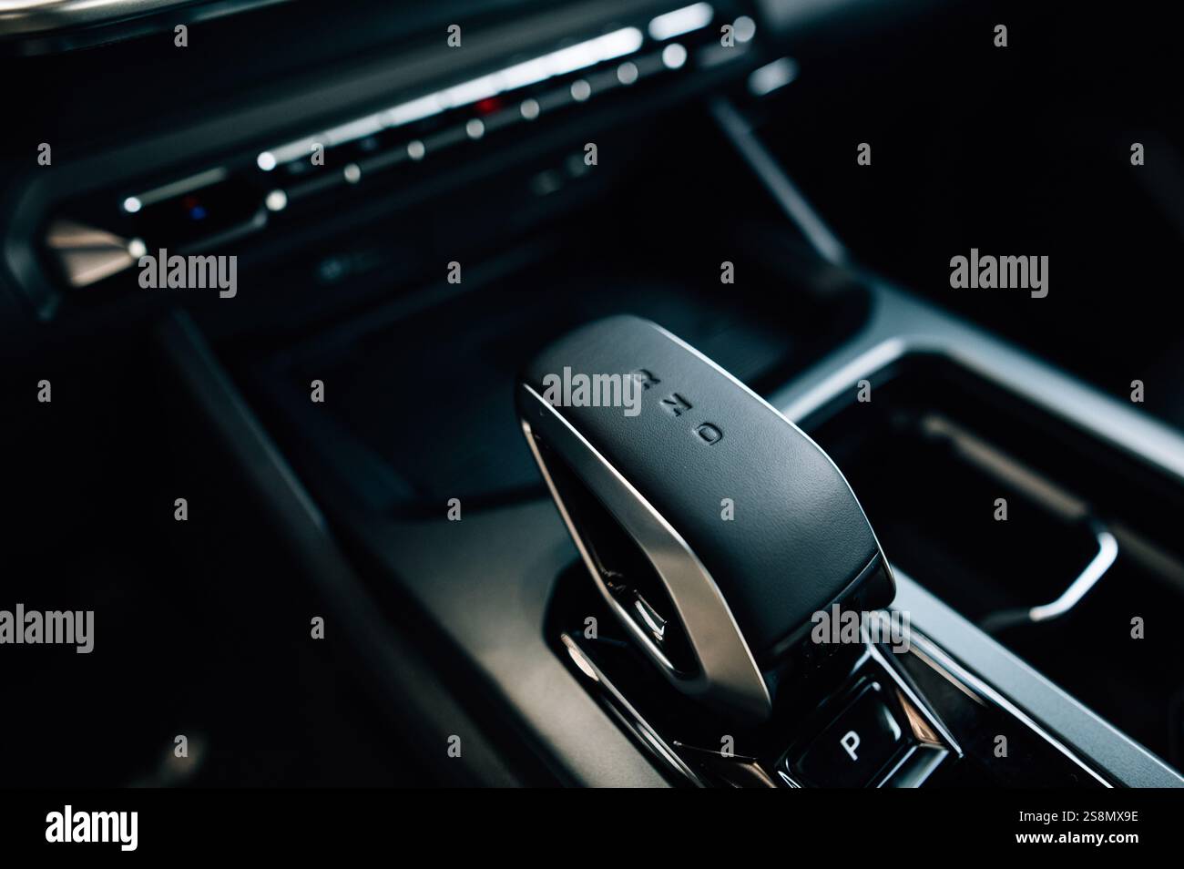 Automatic transmission and car interior Stock Photo - Alamy