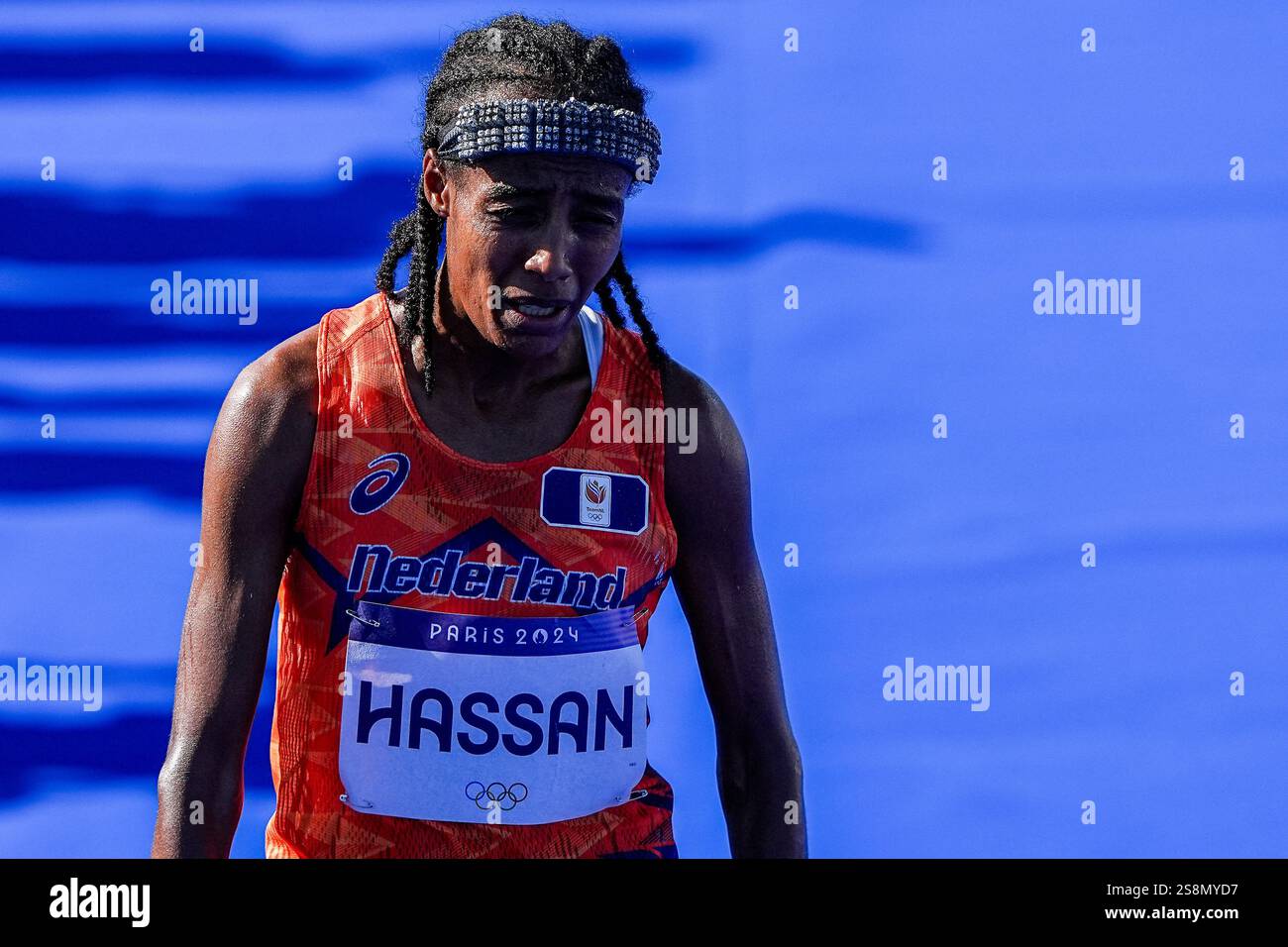 PARIS, FRANCE - AUGUST 11: Sifan Hassan of The Netherlands competing in ...