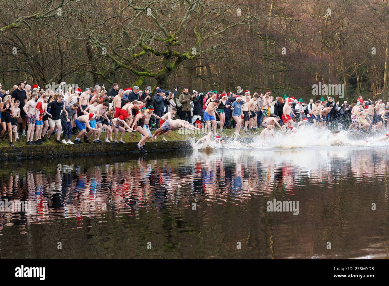 Birmingham Christmas day swim. At 10am on Christmas day morning people ...