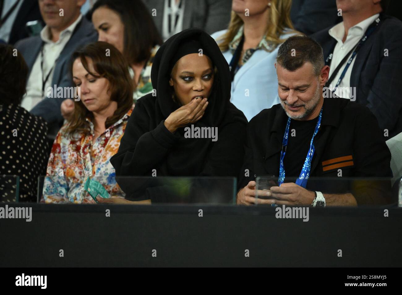 Former Model and American TV personality Tyra Banks (centre) and ...