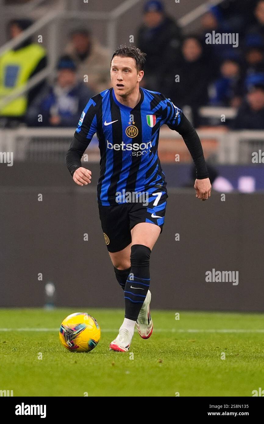 Inter Milan's Piotr Zielinski during the Serie A soccer match between ...
