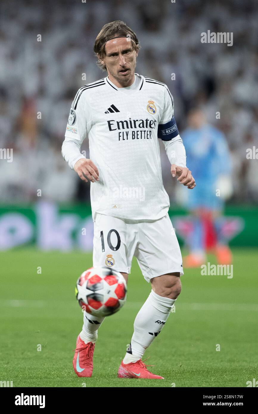 Madrid, Spain. 22nd Jan, 2025. Luka Modric of Real Madrid in action ...