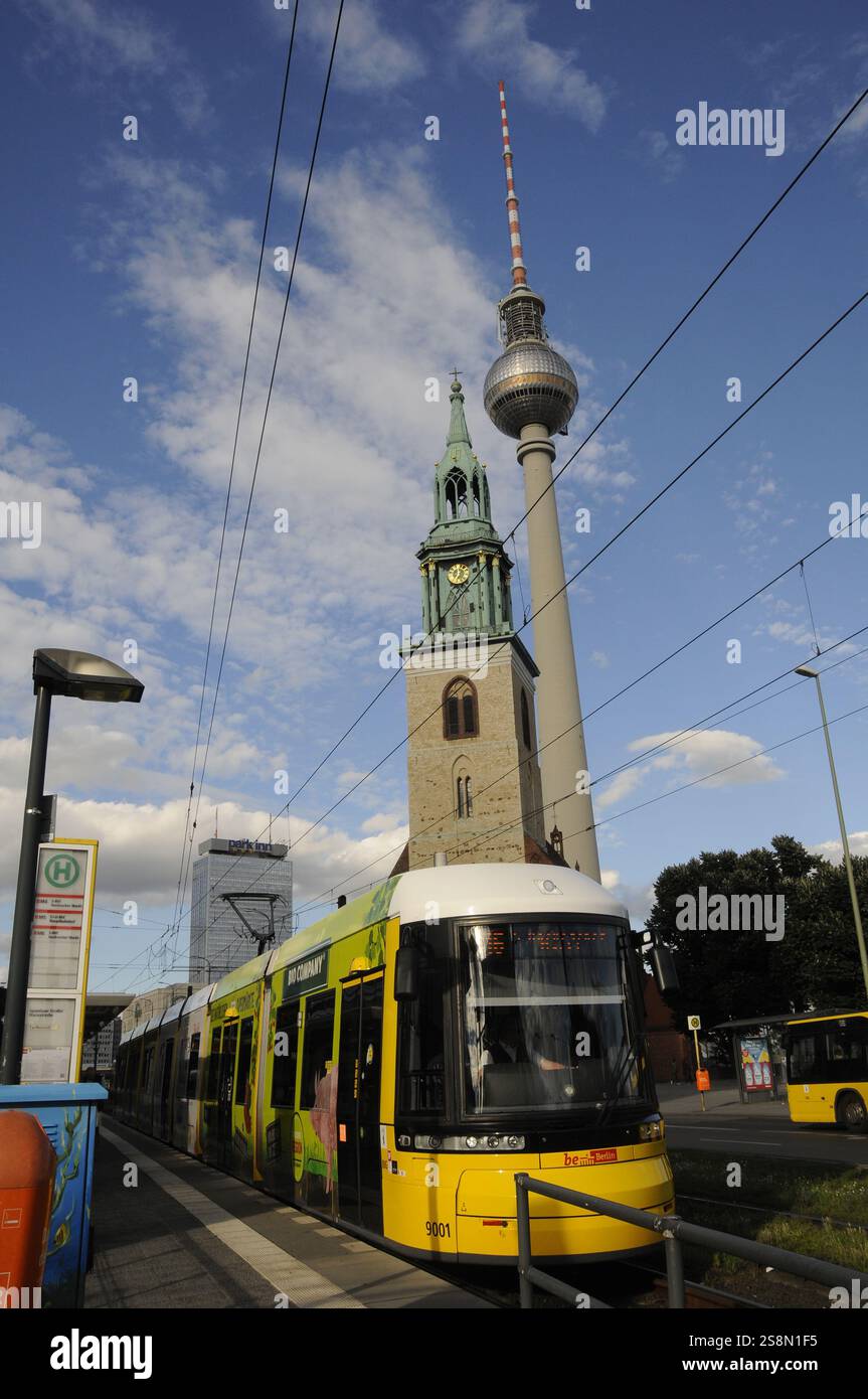 BERLIN/GERMANY 05. July 2017. Tram transportation system in est Berling ...