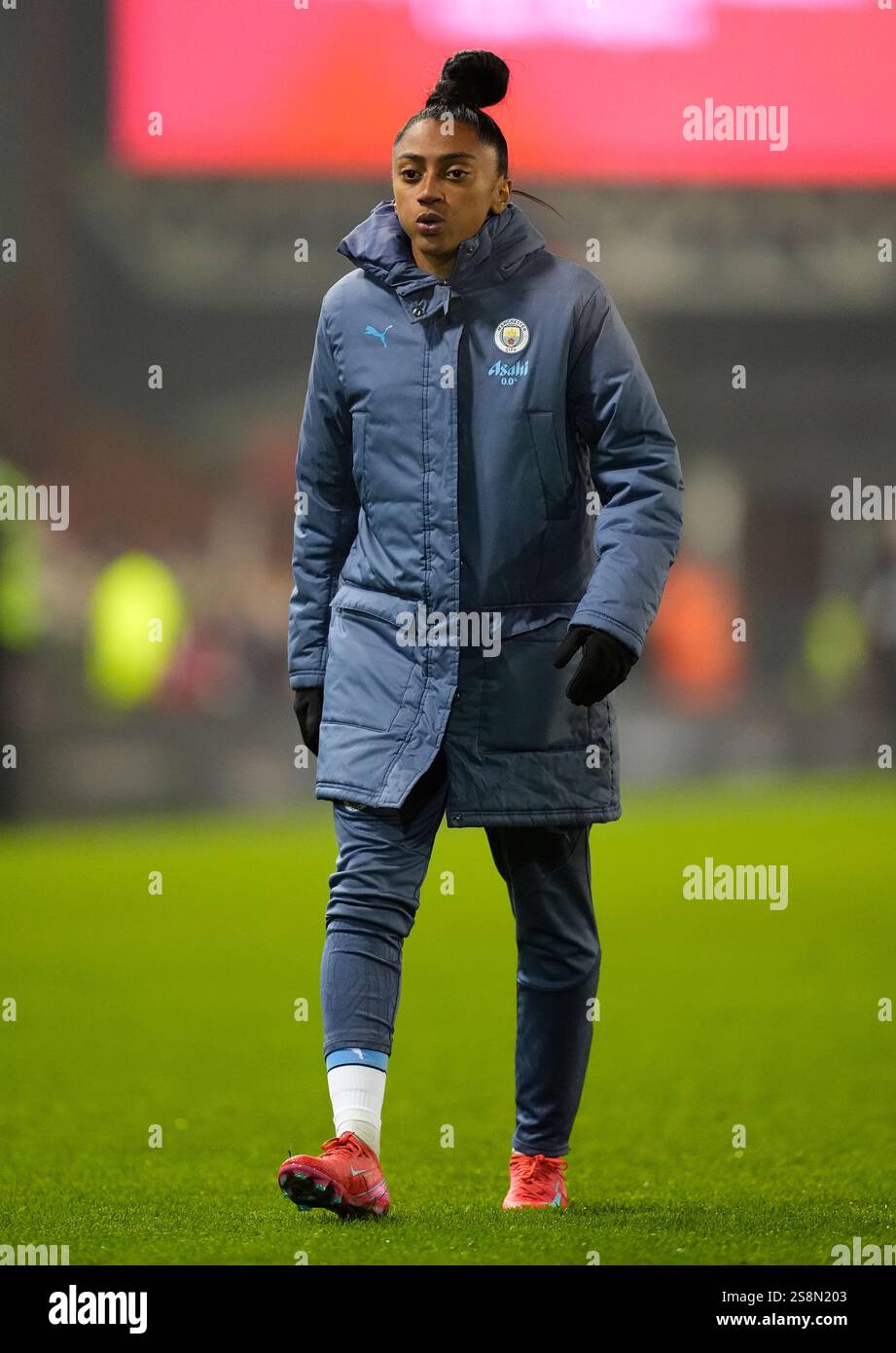 Manchester City's Kerolin after the Subway Women's League Cup quarter ...