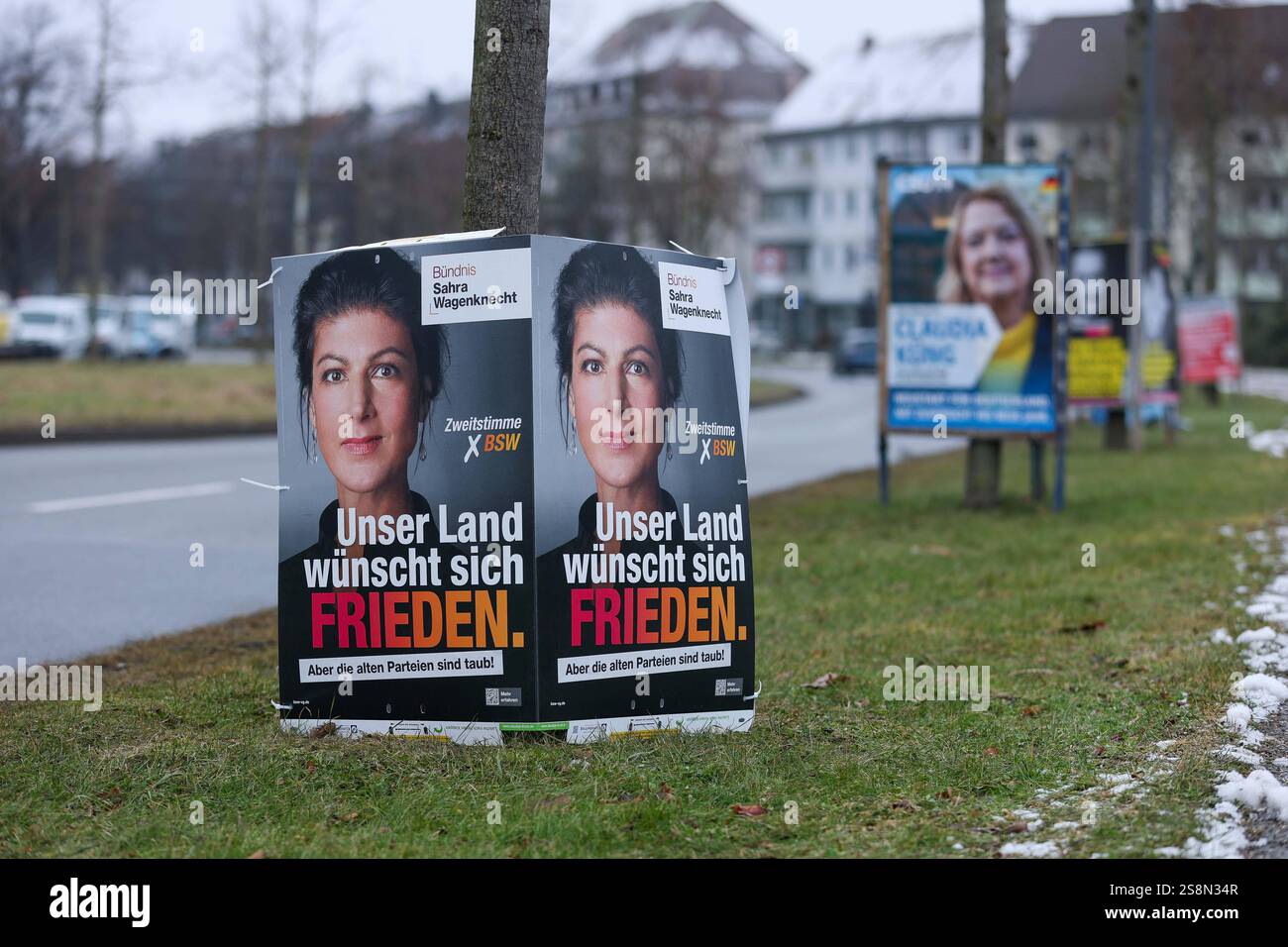 Wahlplakate - Bundestagswahl 2025 am 17.01.2025 in München Zwei ...