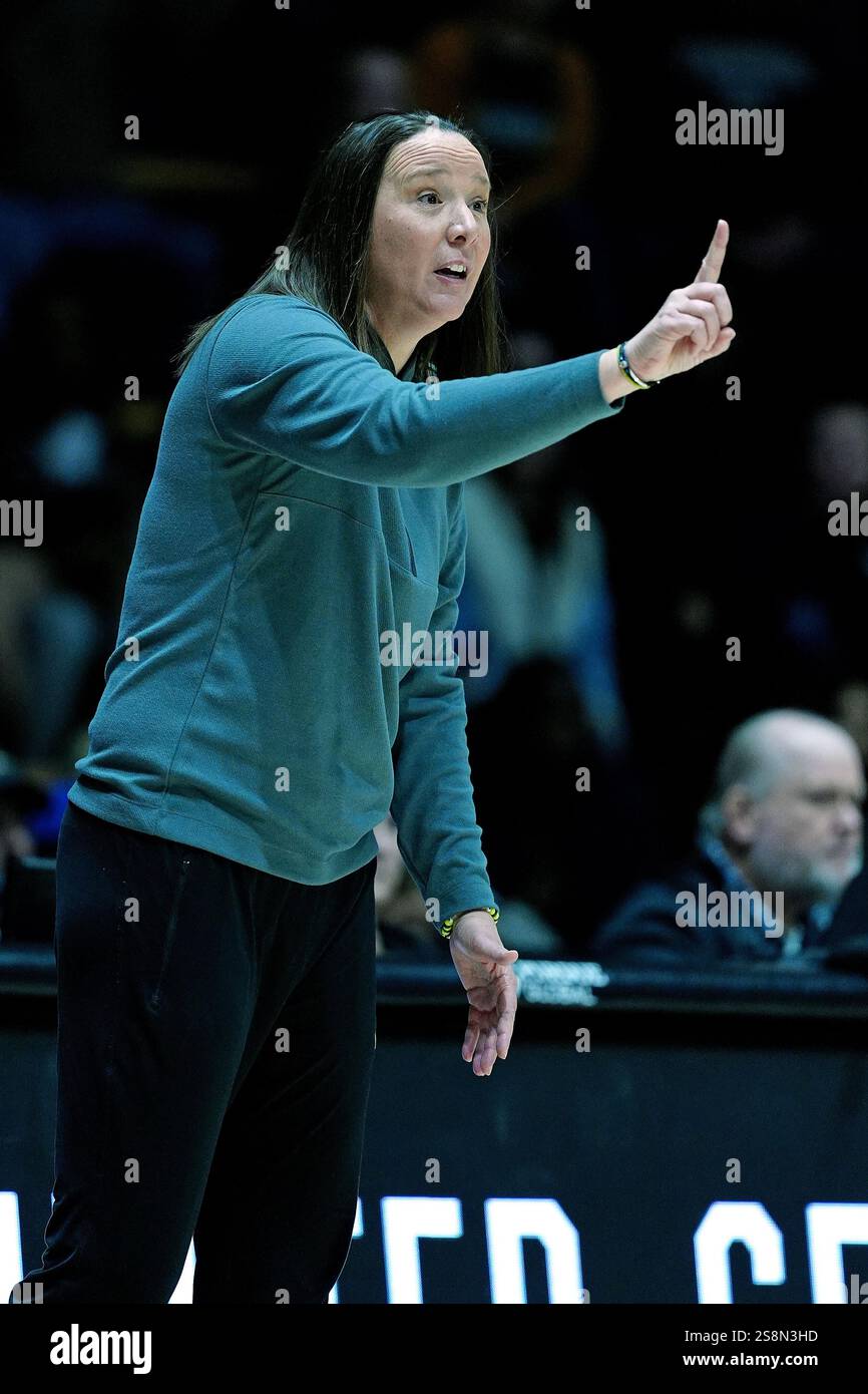 WEST LAFAYETTE, IN - JANUARY 22: Purdue Boilermakers coach Katie ...