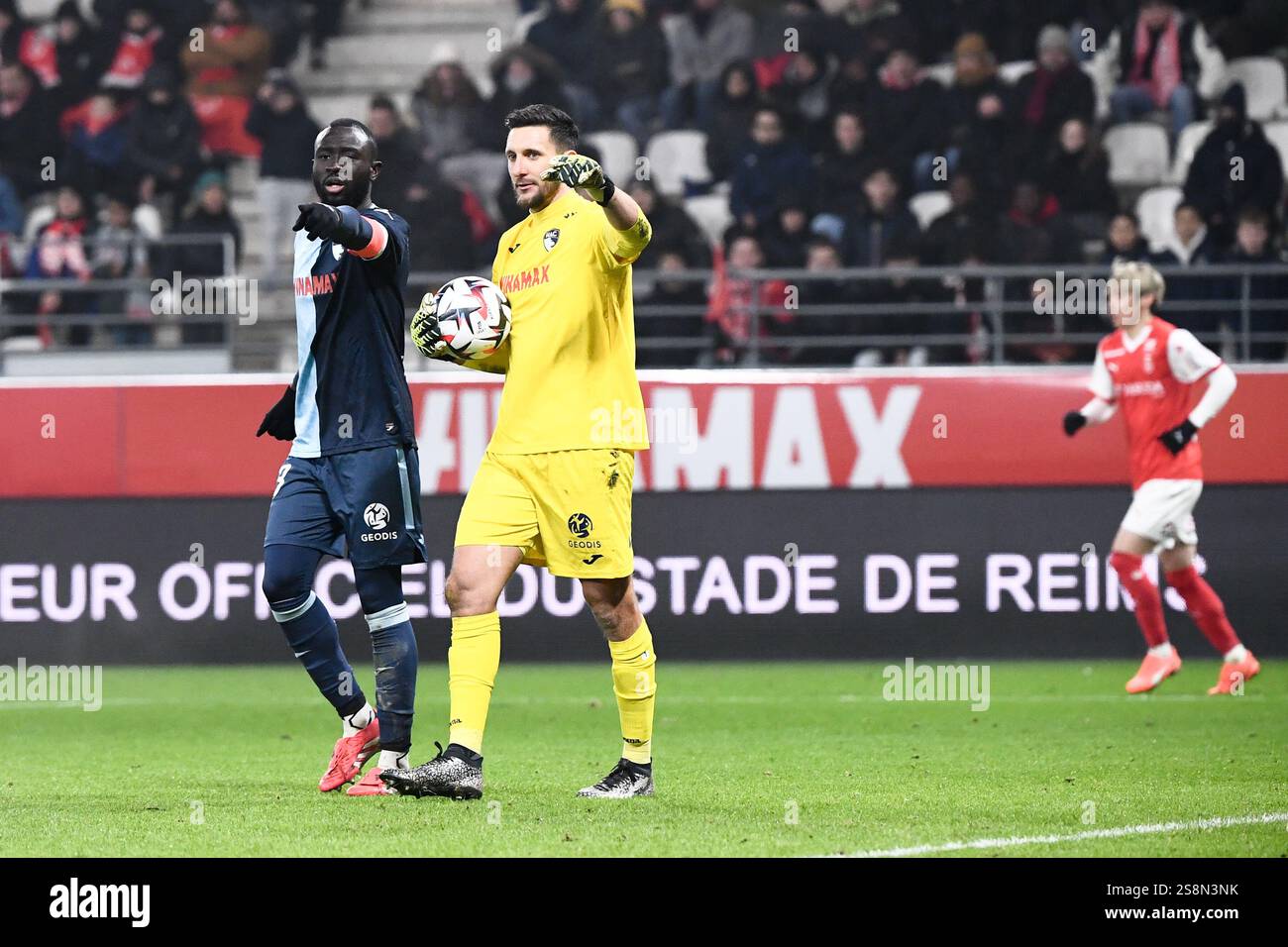 93 Arouna SANGANTE (hac) - 01 Mathieu GORGELIN (hac) during the Ligue 1 ...