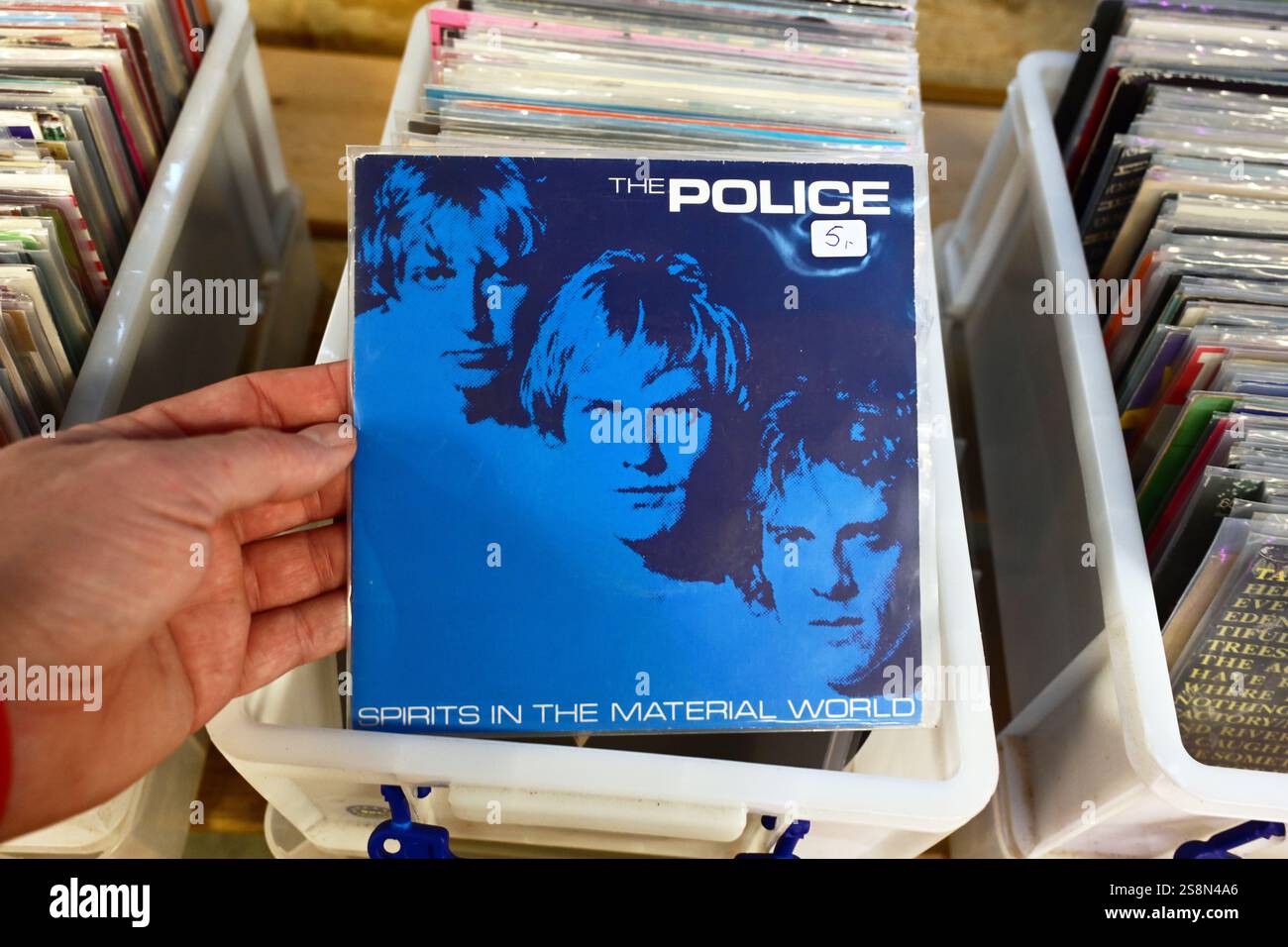 Single cover: The Police - Spirits In The Material World Stock Photo ...