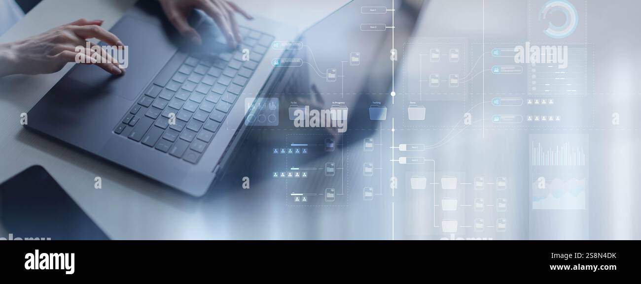 Project Management and Workflow Optimization on a Wide Banner, Business ...