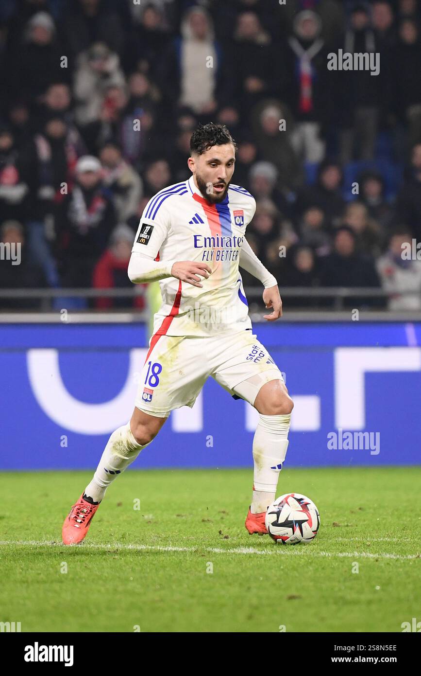 18 Rayan CHERKI (ol) during the Ligue 1 McDonald's match between Lyon and Montpellier at ...