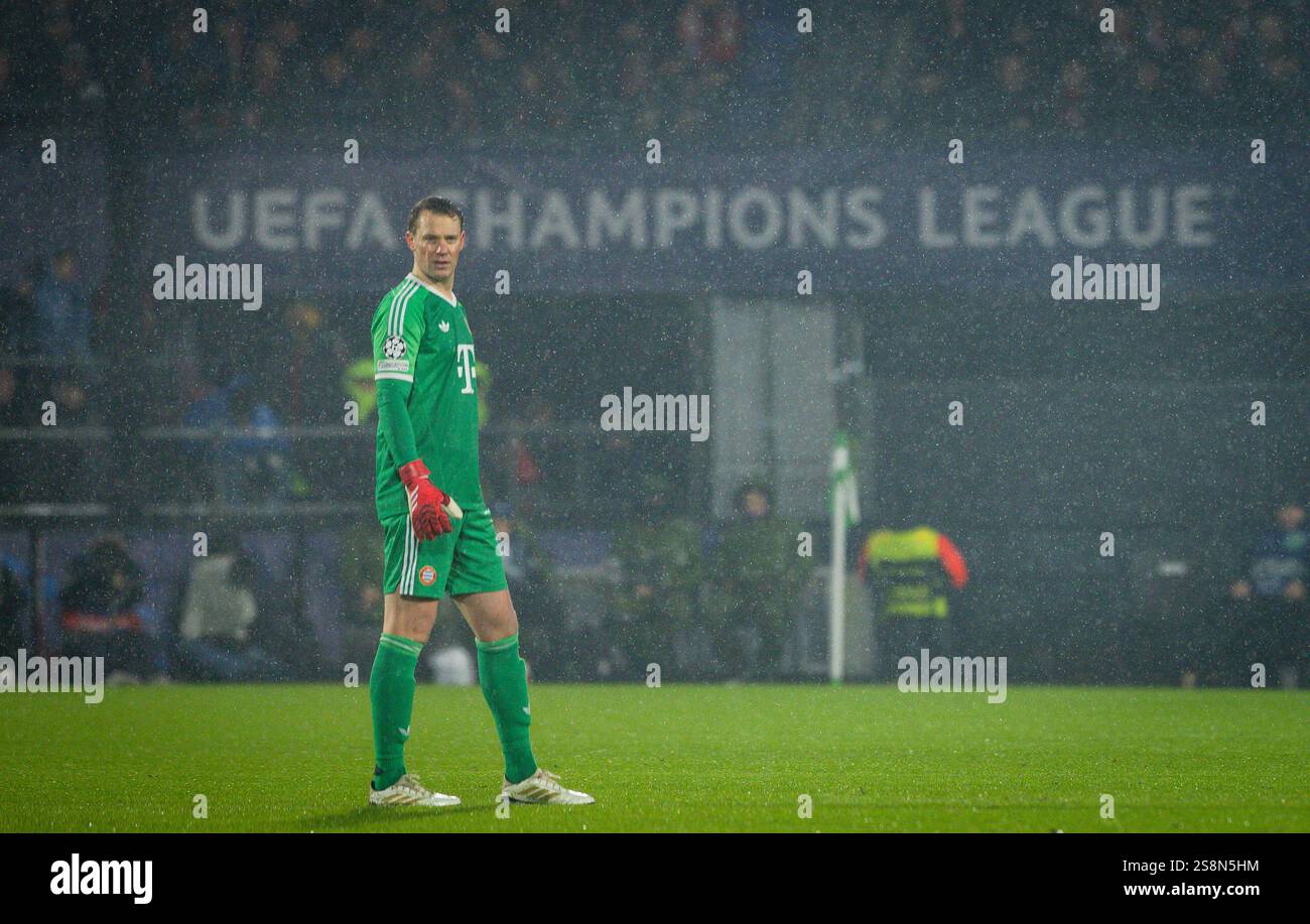 Rotterdam, Netherlands. 22nd Jan 2025. Manuel Neuer (FCB) Feyenoord ...