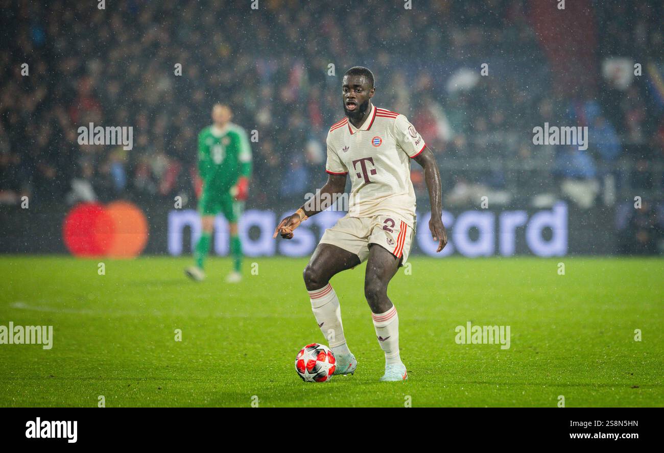 Rotterdam, Netherlands. 22nd Jan 2025. Dayot Upamecano (FCB) Feyenoord ...