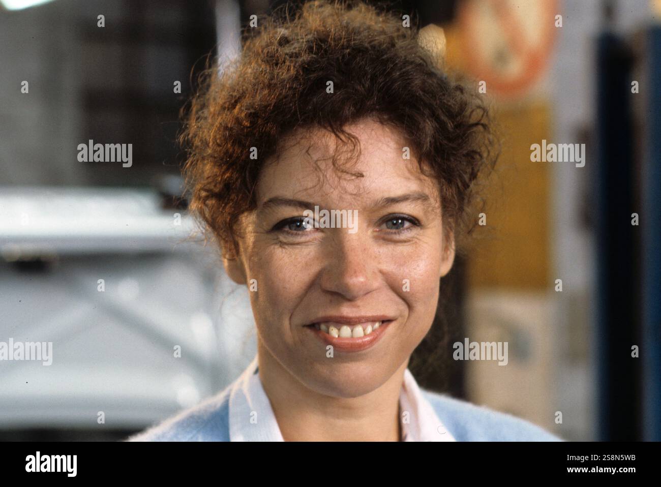 Evelyn Hamann, Schauspielerin, bei einem Fototermin in Hamburg 1986 ...