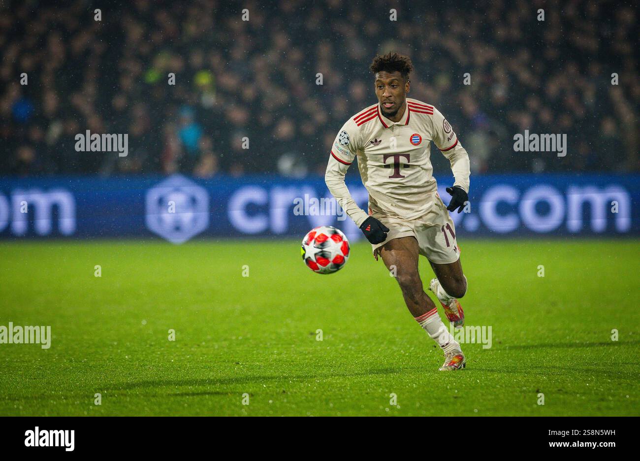 Rotterdam, Netherlands. 22nd Jan 2025. Kingsley Coman (FCB) Feyenoord ...