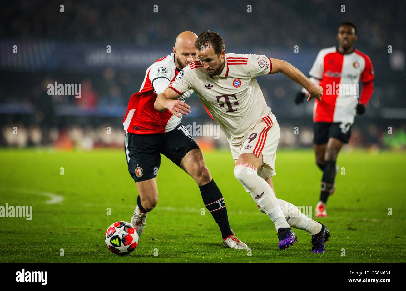 Rotterdam, Netherlands. 22nd Jan 2025. Harry Kane (FCB) Gernot Trauner ...