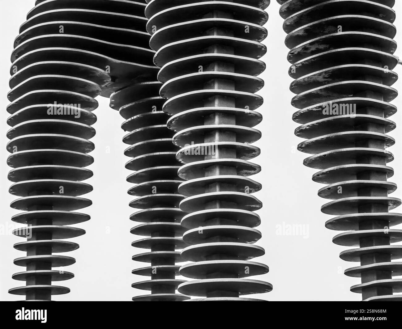 Sky and structure harmony Black and White Stock Photos & Images - Alamy