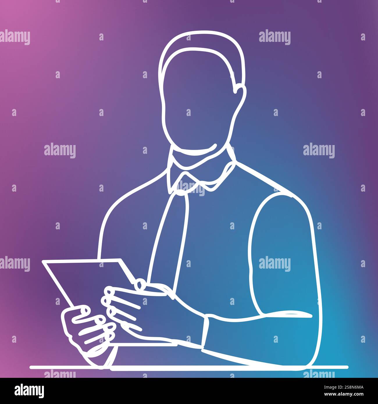 man continuous line drawing, vector Stock Vector Image & Art - Alamy