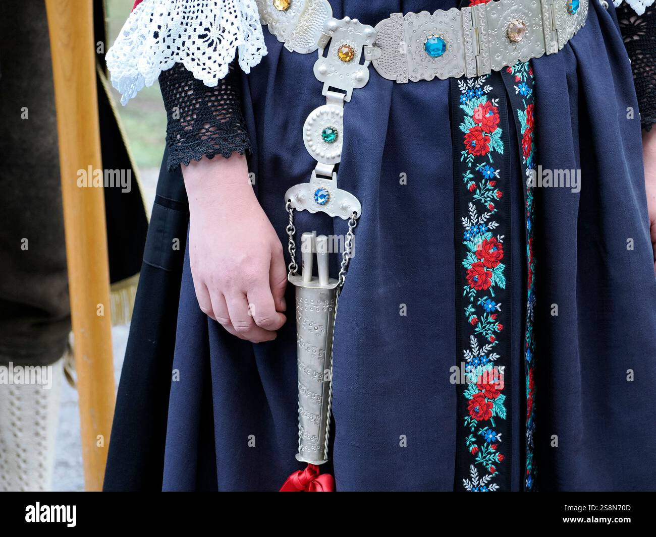 Traditional Tyrol band instrument detail close up Stock Photo - Alamy