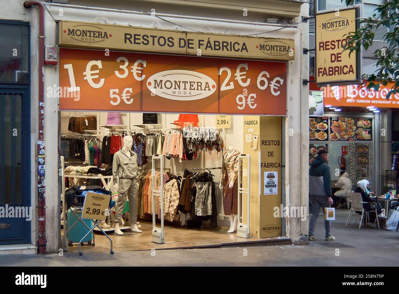Madrid, Spain - January 23, 2025: Affordable fashion store in Madrid ...