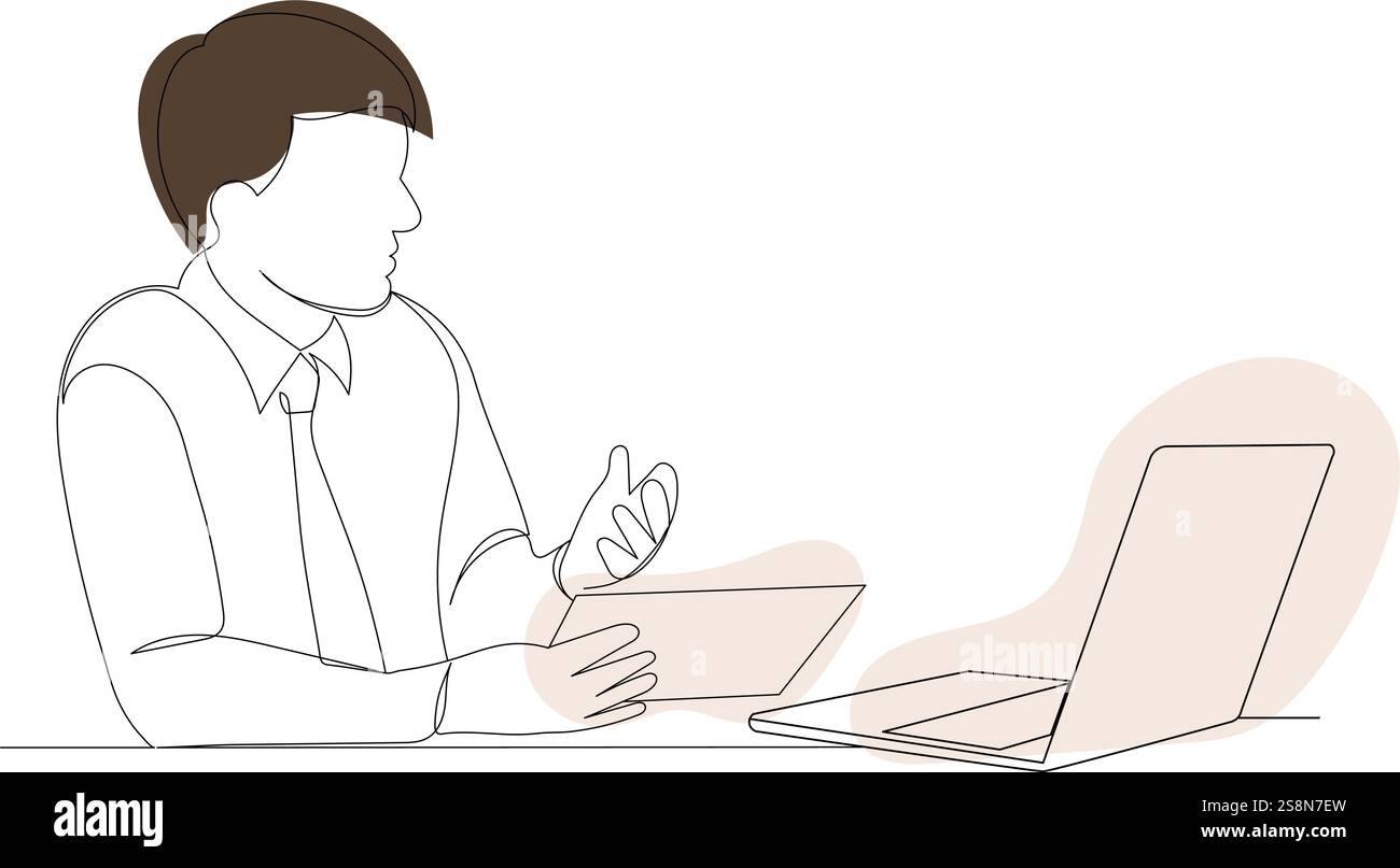 man running sketch continuous line drawing, vector Stock Vector Image ...