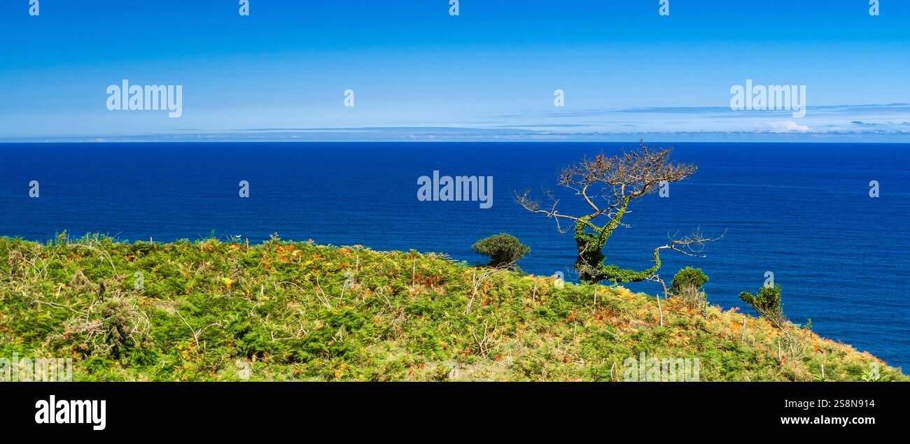 Seascape from Miradores Coastal Path, Cantabrian Sea, Natura 2000 ...