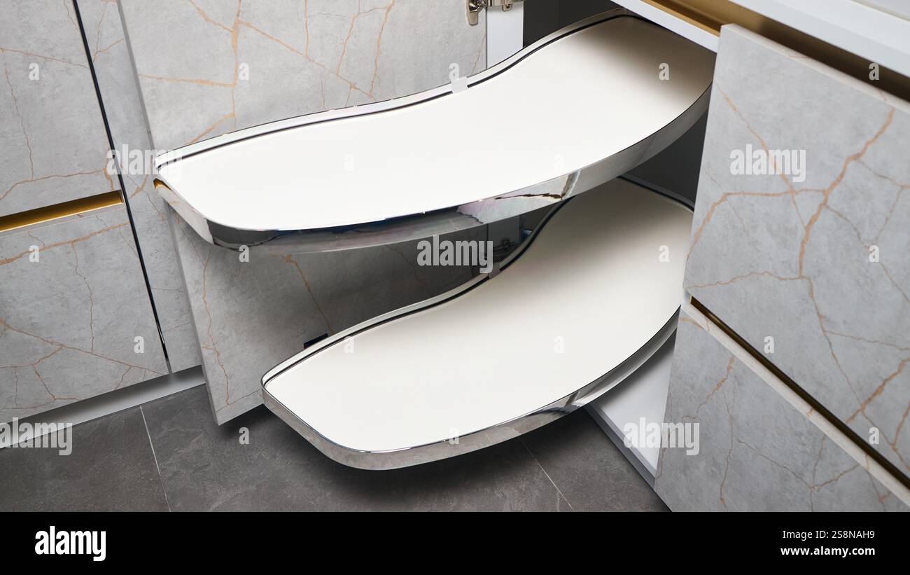 Kitchen access mechanism Magic corner for Blind Corner Cabinets ...